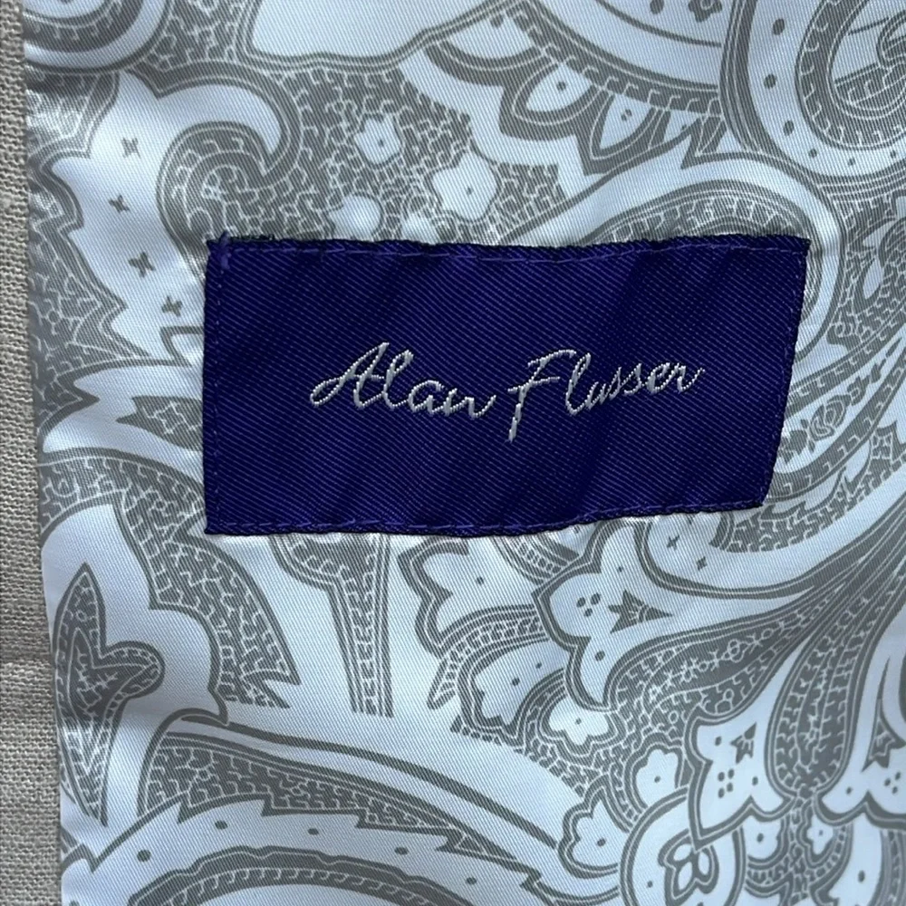 Alan Flusser | Suits & Blazers | Nwt Alan Flusser Linen Blend Creambone ...